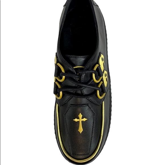 Strange Cult | Shoes | Strange Cvlt Krypt Coffin Skulls Platform Shoes ...